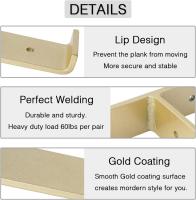 China Industrial Metal Shelf Support with Lip for Wooden Boards Heavy Duty T Brackets 6inch for sale