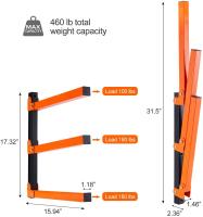 China 3-Level Wood Rack for Everyday Workshop Lumber Storage in Farmhouse Design for sale
