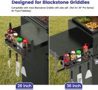 China Upgraded No Drill Griddle Caddy with Paper Towel Holder for 28