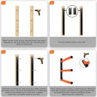 China Wall-Mounted Lumber Storage Rack For Indoor And Outdoor Perfect For Home for sale