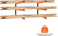 China Wall-Mounted Lumber Storage Rack For Indoor And Outdoor Perfect For Home for sale
