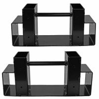 China Steel Firewood Log Rack Bracket Kit for Fireplace or Fire Pit Wood Storage Holder for sale