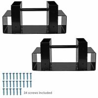 China Steel Firewood Log Rack Bracket Kit for Fireplace or Fire Pit Wood Storage Holder for sale