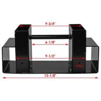 China Steel Firewood Log Rack Bracket Kit for Fireplace or Fire Pit Wood Storage Holder for sale