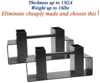 China Fireplace Wood Storage Holder Bracket Kit with Adjustable Length Metal and Firewood for sale