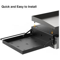 China Single Tier Outdoor BBQ Table Shelf for Shape Metal Rectangular Griddle Side Storage for sale