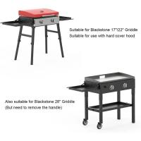 China Single Tier Outdoor BBQ Table Shelf for Shape Metal Rectangular Griddle Side Storage for sale