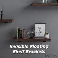 China Black Carbon Steel Heavy Duty Hidden Shelf Brackets for Concealed and Durable Support for sale