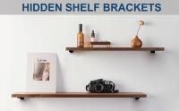 China Black Carbon Steel Heavy Duty Hidden Shelf Brackets for Concealed and Durable Support for sale