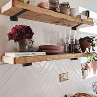 China Griddle Caddy Floating Shelf Bracket Modern Iron 90 Degree Angle Metal Shelf Brackets for sale
