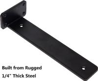 China Griddle Caddy Floating Shelf Bracket Modern Iron 90 Degree Angle Metal Shelf Brackets for sale