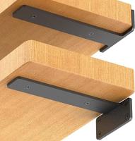 China Griddle Caddy Floating Shelf Bracket Modern Iron 90 Degree Angle Metal Shelf Brackets for sale