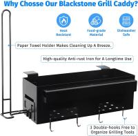 China Griddle Caddy with Paper Towel Holder for 28