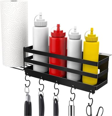 China Space Saving BBQ Accessories Storage Organizer Box Firm Installation Griddle BBQ Caddy for sale