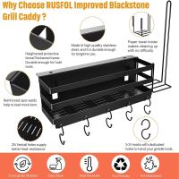 China Blackstone Griddles Griddle Caddy with Wobble-free Paper Towel Holder Improved Stainless Steel for 28