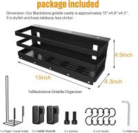 China Blackstone Griddles Griddle Caddy with Wobble-free Paper Towel Holder Improved Stainless Steel for 28