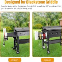 China Blackstone Griddles Griddle Caddy with Wobble-free Paper Towel Holder Improved Stainless Steel for 28