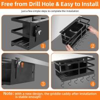 China Kitchen Tool-Free Blackstone Griddle Caddy And Spatula Tool Holder for sale
