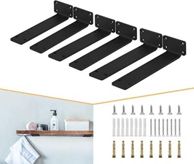China 1mm Thickness Rustic Industrial Shelf Brackets with Modern Iron Design for sale