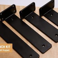 China 1mm Thickness Rustic Industrial Shelf Brackets with Modern Iron Design for sale
