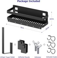 China Space Saving BBQ Storage Box with Paper Towel Holder for Blackstone Griddle BBQ Griddle Caddy for sale