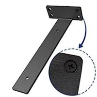China 1/4 Inch Thick Heavy Duty Rustic Industrial Shelf Bracket Perfect for Storage Needs for sale