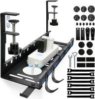 China Retractable Under Desk Cable Management Tray for Organized Workspace 295*125*46mm for sale