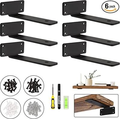 China Non-folding Rack Heavy Duty Cast Iron Shelves Brackets Wall Mountable Installation for sale