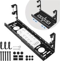 China Hook Type Installation for Sturdy Metal Retractable Cable Tray and Storage Under Desk for sale