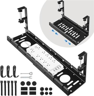 China Hook Type Installation for Sturdy Metal Retractable Cable Tray and Storage Under Desk for sale