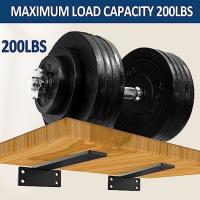 China Non-folding Rack Heavy Duty Cast Iron Shelves Brackets Wall Mountable Installation for sale