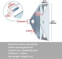 China Adjustable Carbon Steel Plating Roof Rack Mounting Brackets for Heavy Duty Roof Panels for sale