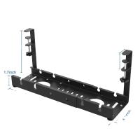 China Under Desk Storage Cable Tray with Adjustable Length and Sturdy Metal Construction for sale