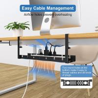 China Under Desk Storage Cable Tray with Adjustable Length and Sturdy Metal Construction for sale