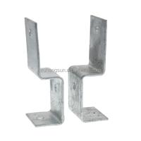 China 4x4 Wooden Post Brackets with Metal Anchors Corner Connections and Strong Capacity for sale