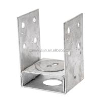 China 4x4 Wooden Post Brackets with Metal Anchors Corner Connections and Strong Capacity for sale