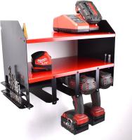 China Convenience Stores Wall Mount Cordless Drill Tool Holder Organizer Rack Plastic Type for sale