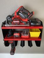 China Convenience Stores Wall Mount Cordless Drill Tool Holder Organizer Rack Plastic Type for sale