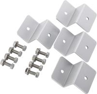 China Solar Panel Z Brackets Mounting Set for RV Boat Off Grid Roof Powder Coating 3.94*2.6 for sale