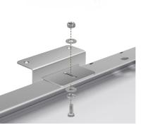 China 3.94*2.6 Solar Panel Mounting Brackets Easy Brushing Installation for Smooth Setup for sale
