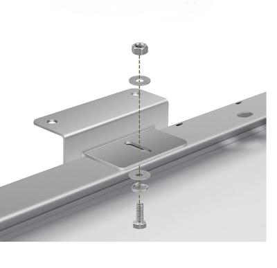 China 3.94*2.6 Solar Panel Mounting Brackets Easy Brushing Installation for Smooth Setup for sale