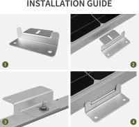 China 3.94*2.6 Solar Panel Mounting Brackets Easy Brushing Installation for Smooth Setup for sale