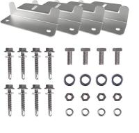 China 3.94*2.6 Solar Panel Mounting Brackets Easy Brushing Installation for Smooth Setup for sale