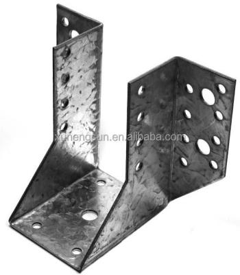 China White Wood Connector Angle Joist Hanger Parts Heavy Duty Metal Bracket for Timber for sale