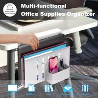 China Office No Drill Laptop Holder Perfect Standing Desk Cable Management Rack for Office for sale