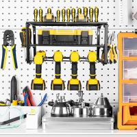 China Wall Mount Electrician Tool Rack for Cordless Drill Classification Non-folding Rack for sale