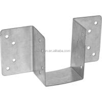 China White Wood Connector Angle Joist Hanger Parts Heavy Duty Metal Bracket for Timber for sale