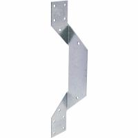 China Standard Yellow Bending Structural Lumber Connector Mount Brackets Steel Wood Frame Joist Strap for sale