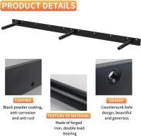 China Wall Mounted T-shaped Bracket for Heavy Duty Floating Shelf Support 0.5kg Save Space for sale