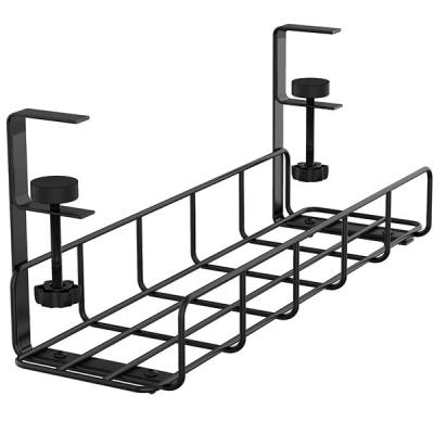China Under Desk Cable Management Tray Steel Mesh Cable Organizer for Storage Holders Racks for sale